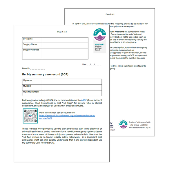 Summary Care Record GP Letter – My Store